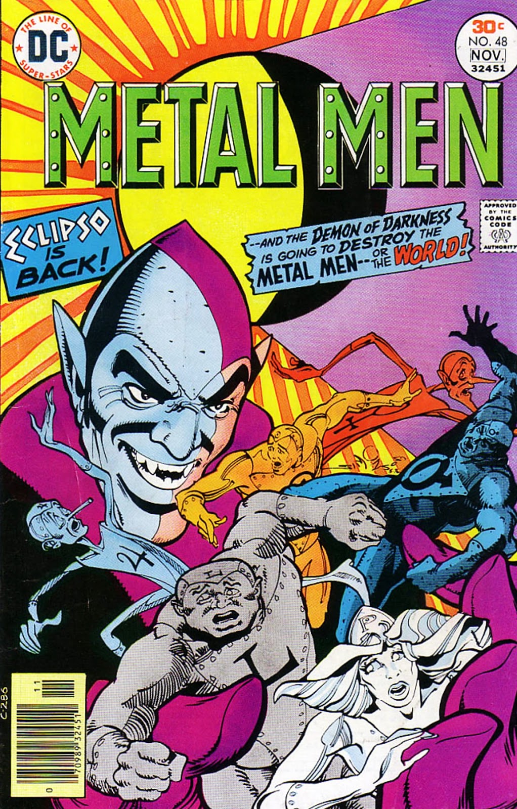 Metal Men #48. November 1976 | Currytakeaways